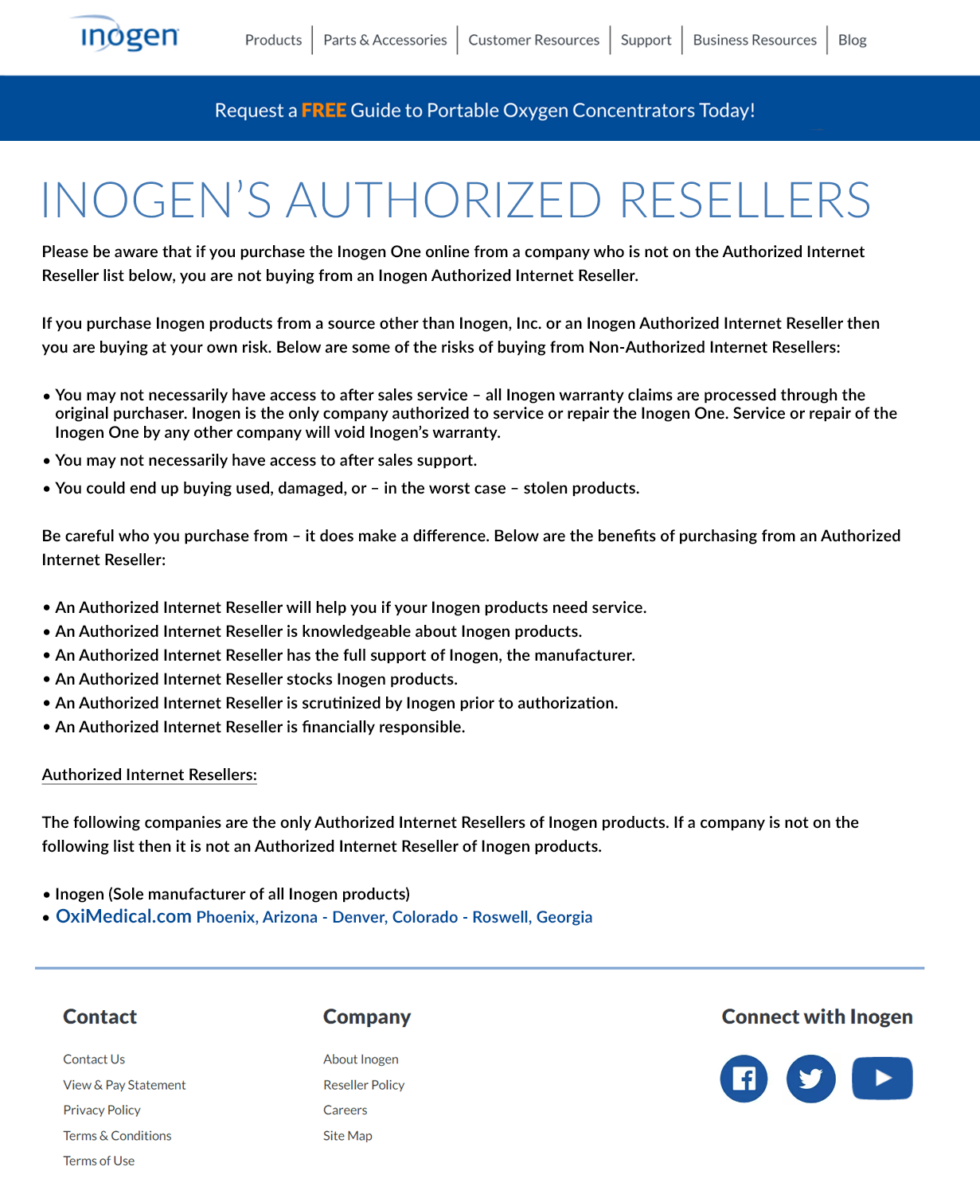 Inogen One Portable Oxygen - Don't Pay Retail - Inogen @ OxiMedical